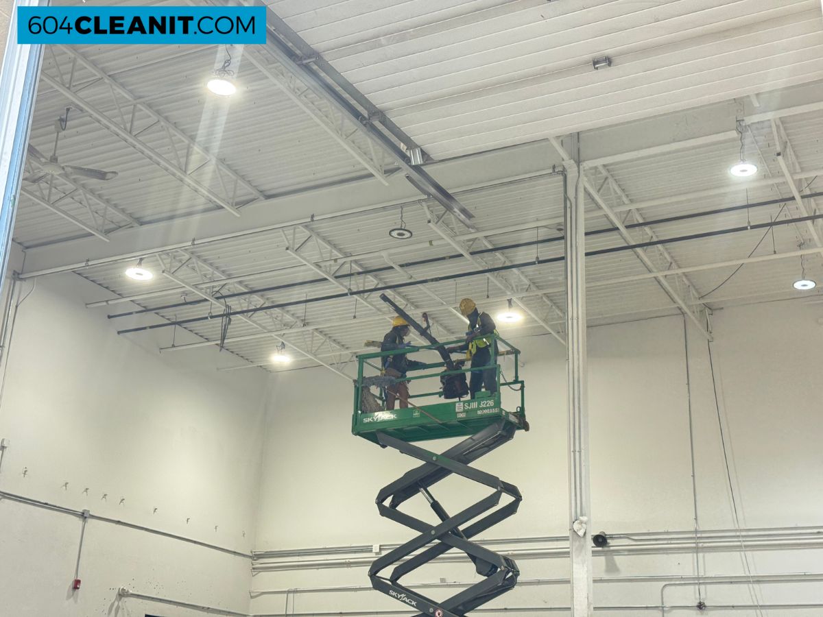 High-ceiling cleaning in Langley - 604CLEANIT.COM